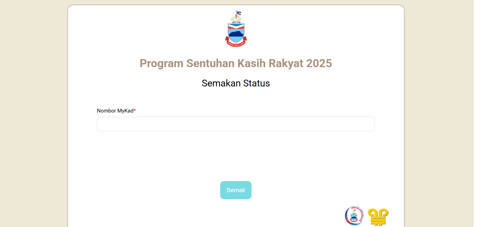 Program Sentuhan Kasih Rakyat Sabah : Semakan Bantuan 900