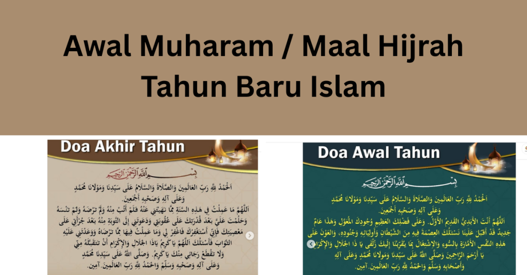 Awal Muharam 2025 Tahun Baru Islam: Pengertian Di Sebaliknya